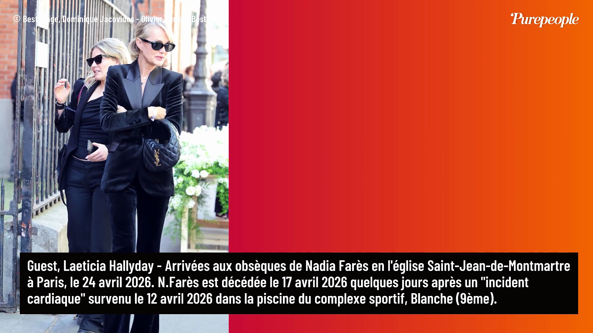 Cérémonie de Nadia Farès à Montmartre : Laeticia Hallyday, son amie de ...