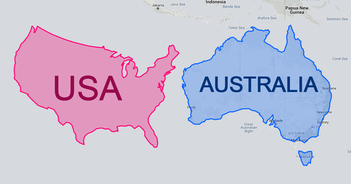 30 real world maps that show the true size of countries