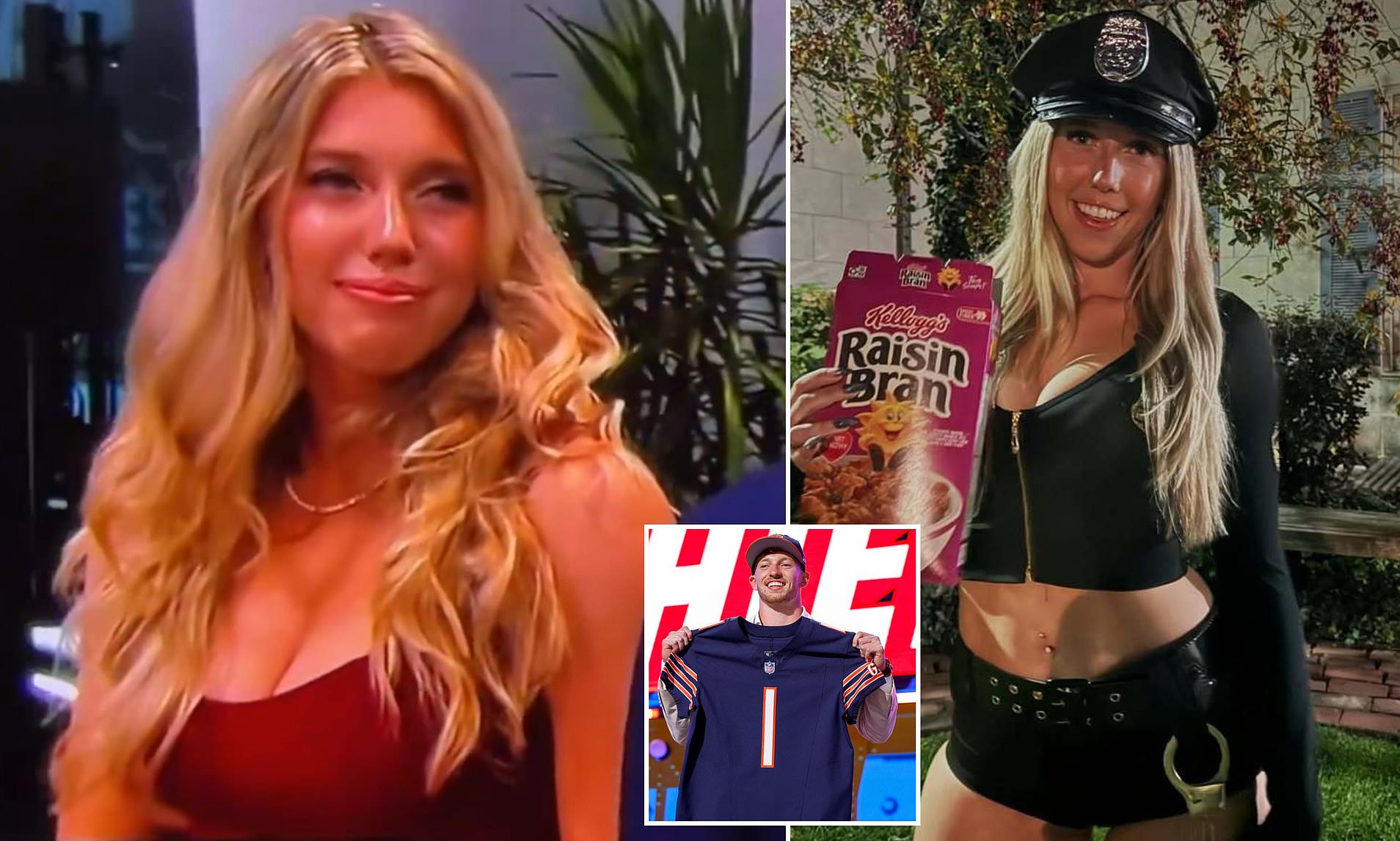 NFL draft pick's glamorous sister steals the show during family interview