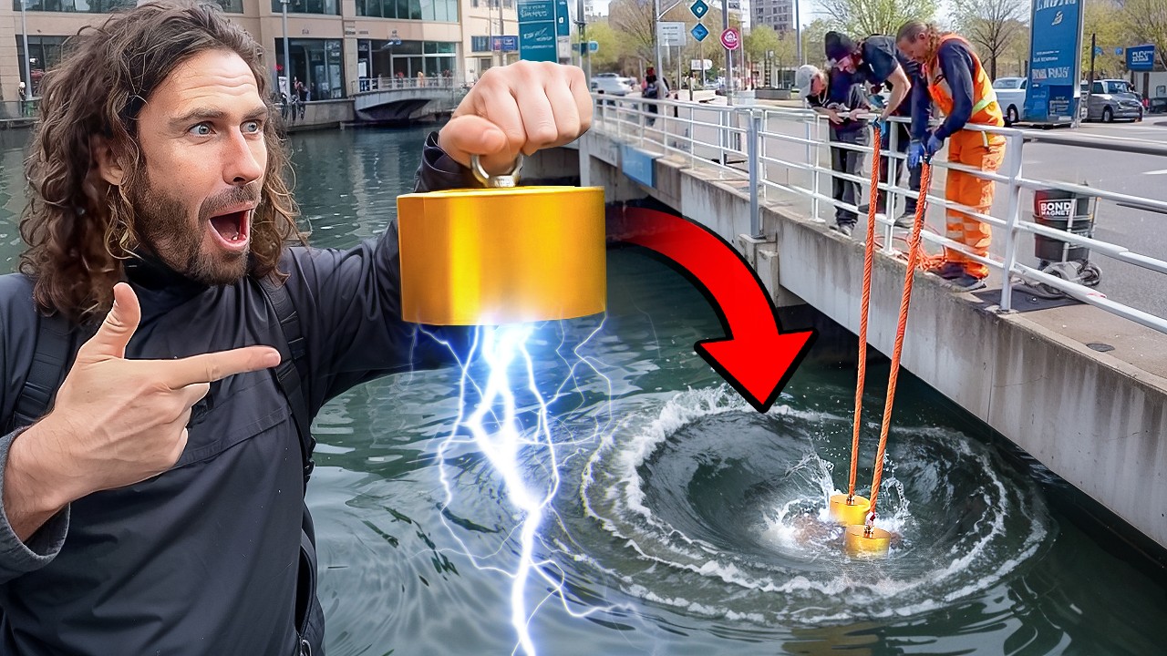 I found treasure with the biggest magnet ever! 🧲