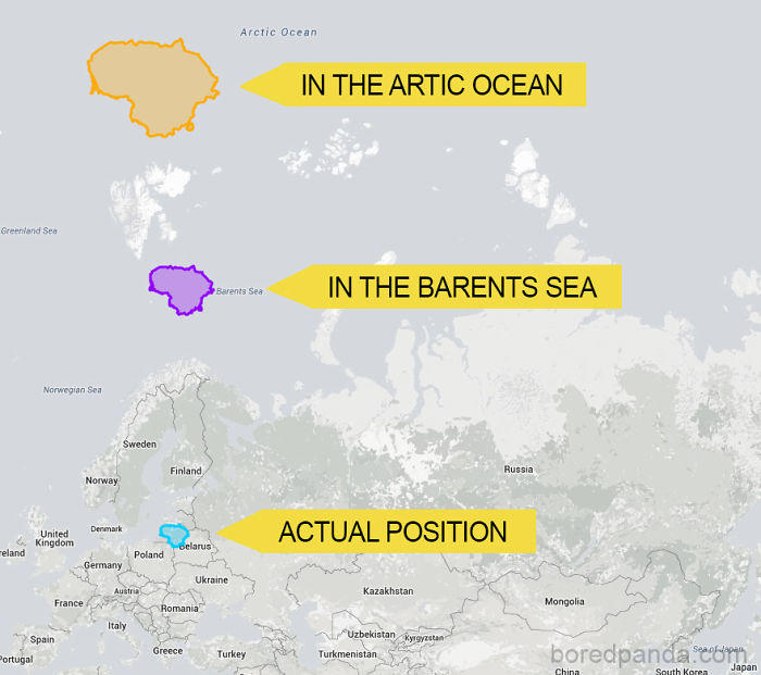 30 real world maps that show the true size of countries