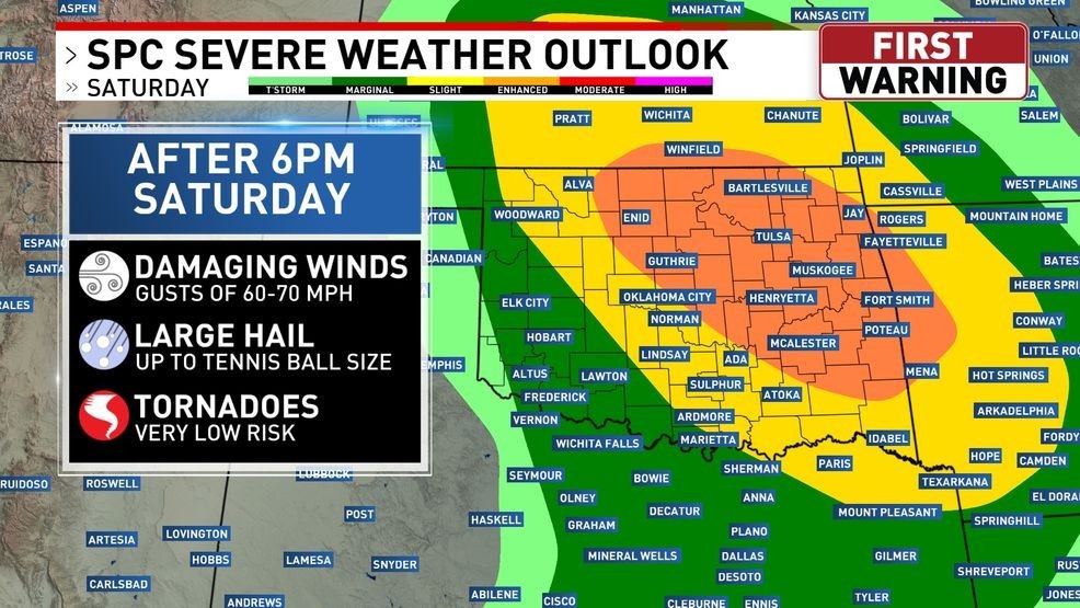 Severe weather is in the forecast for the weekend