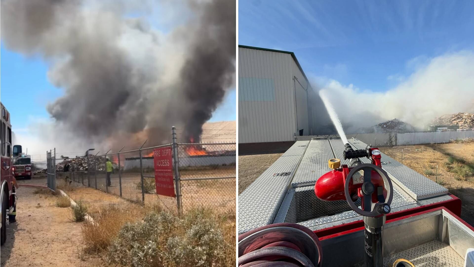 Firefighters from multiple agencies battle landfill fire in Surprise