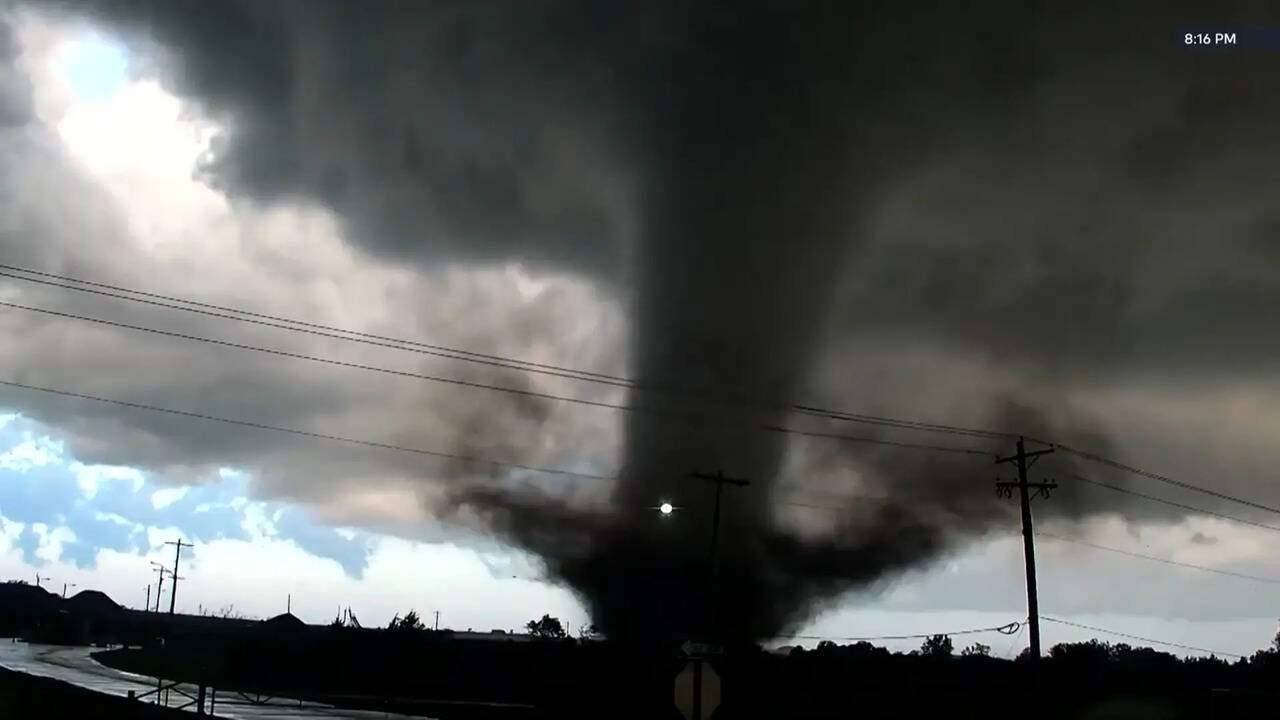 Tornado strikes Enid, Oklahoma, causing significant damage to homes and ...