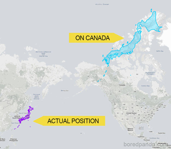 30 real world maps that show the true size of countries