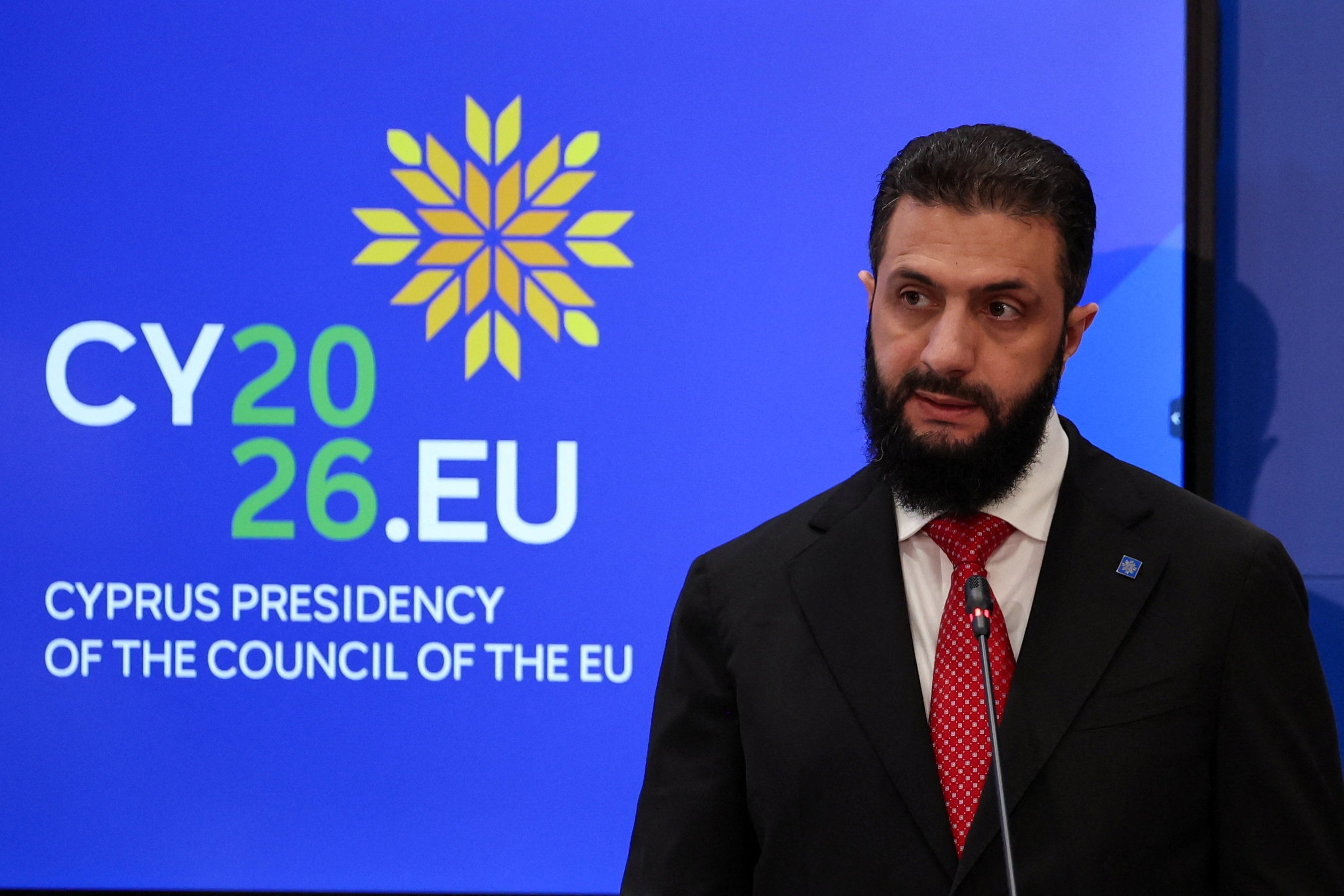 Al Shara calls on Europe to press Israel into stopping aggressions