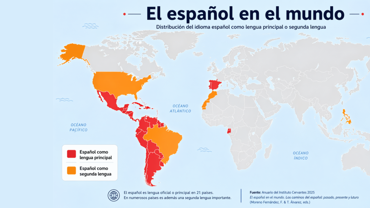 El español en el mundo: los países donde más crece su uso