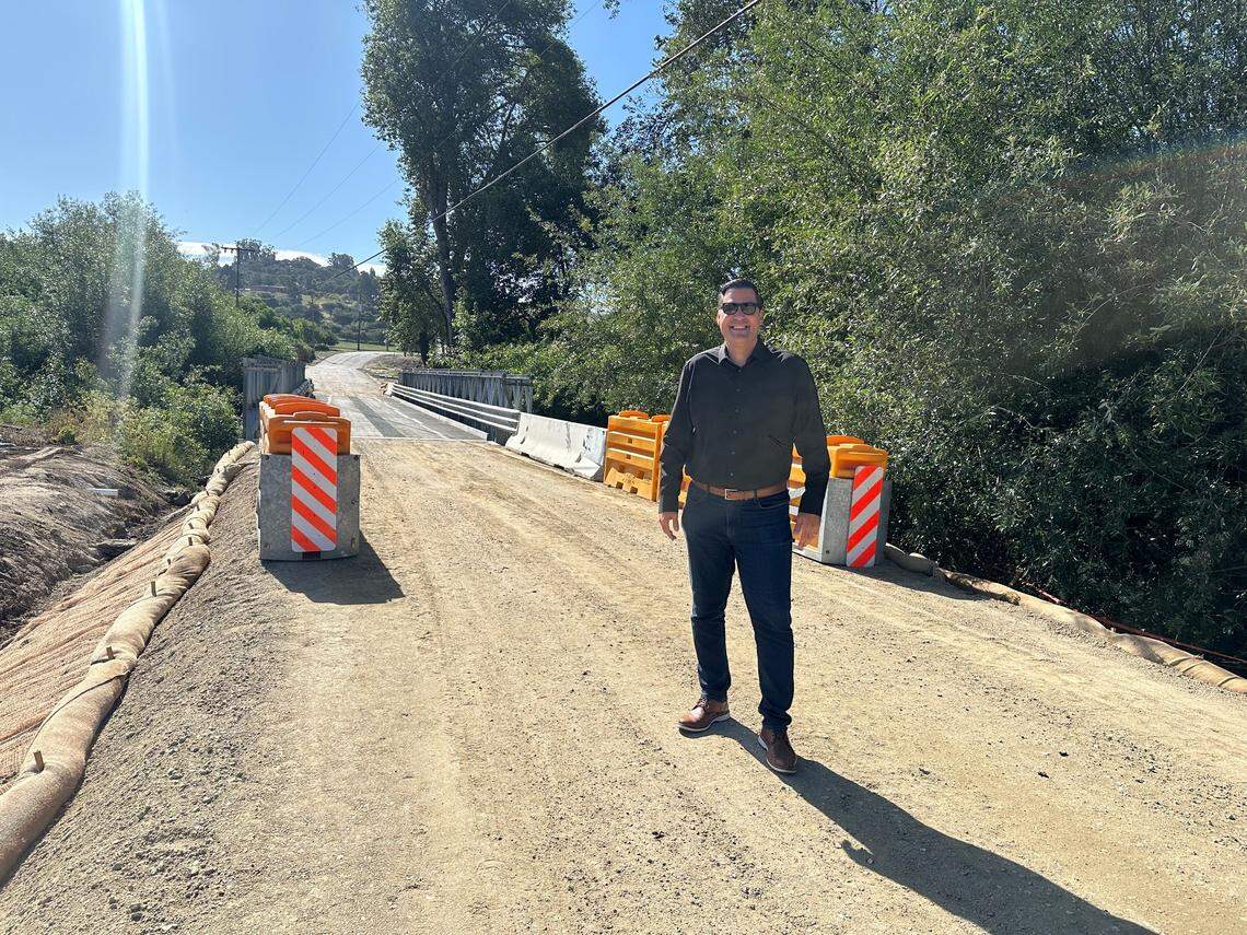 A SLO County road washed out during 2023 storms. Now a temporary bridge ...