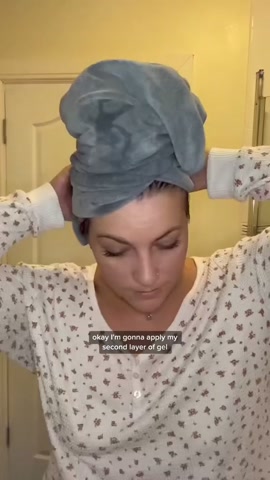 My quick gel only routine for easy wavy curls