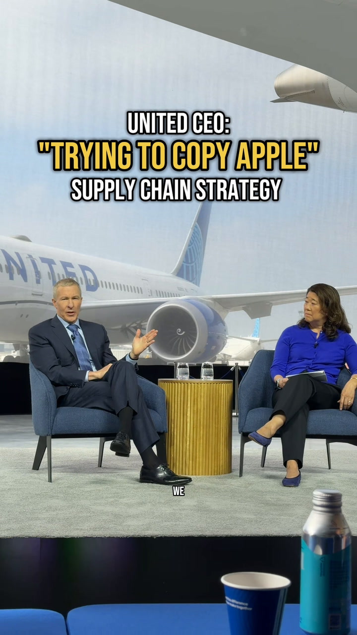 United CEO reveals plan to copy Apple's supply chain strategy