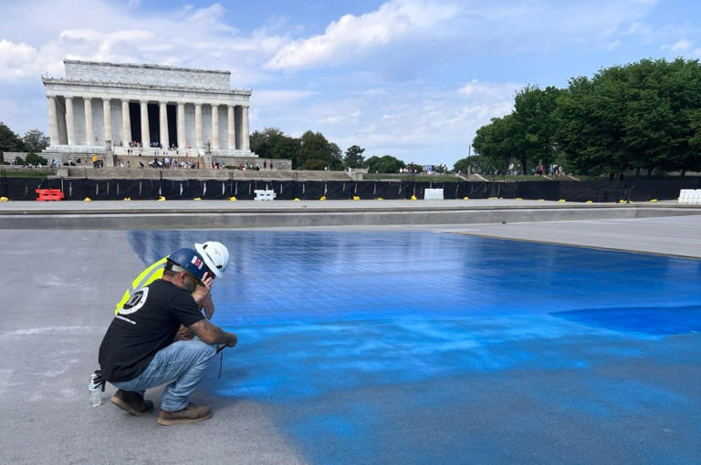 Trump pledges to clean up ‘filthy’ Lincoln Memorial reflecting pool and ...