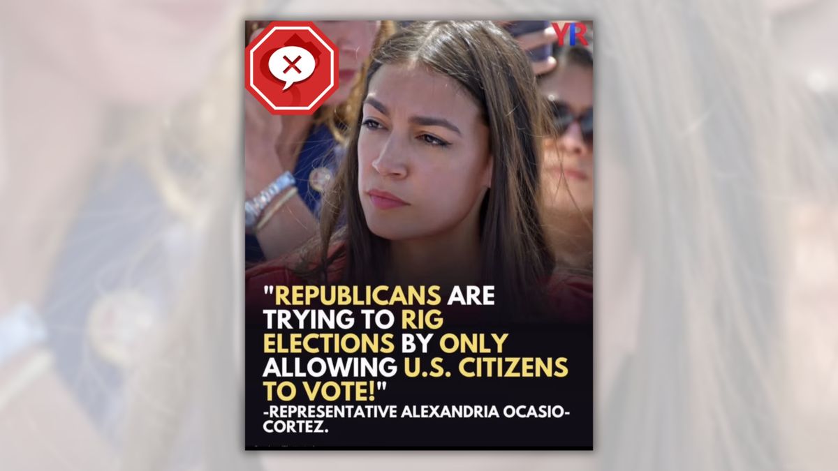 Fact-check: AOC did not say GOP rigs elections by citizen voting