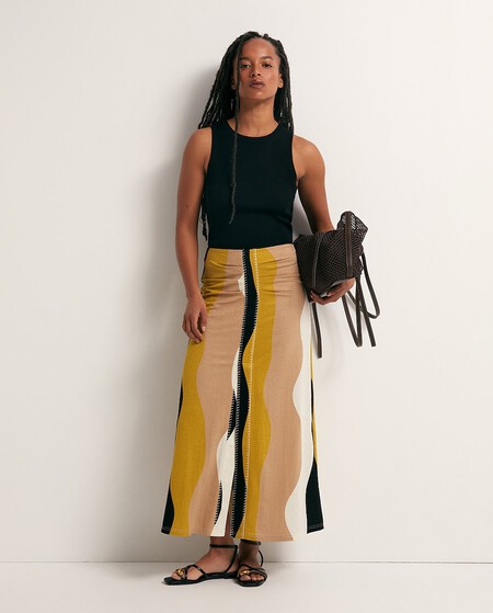 Llegan a Zara y Sfera cinco faldas largas pura tendencia en primavera ...