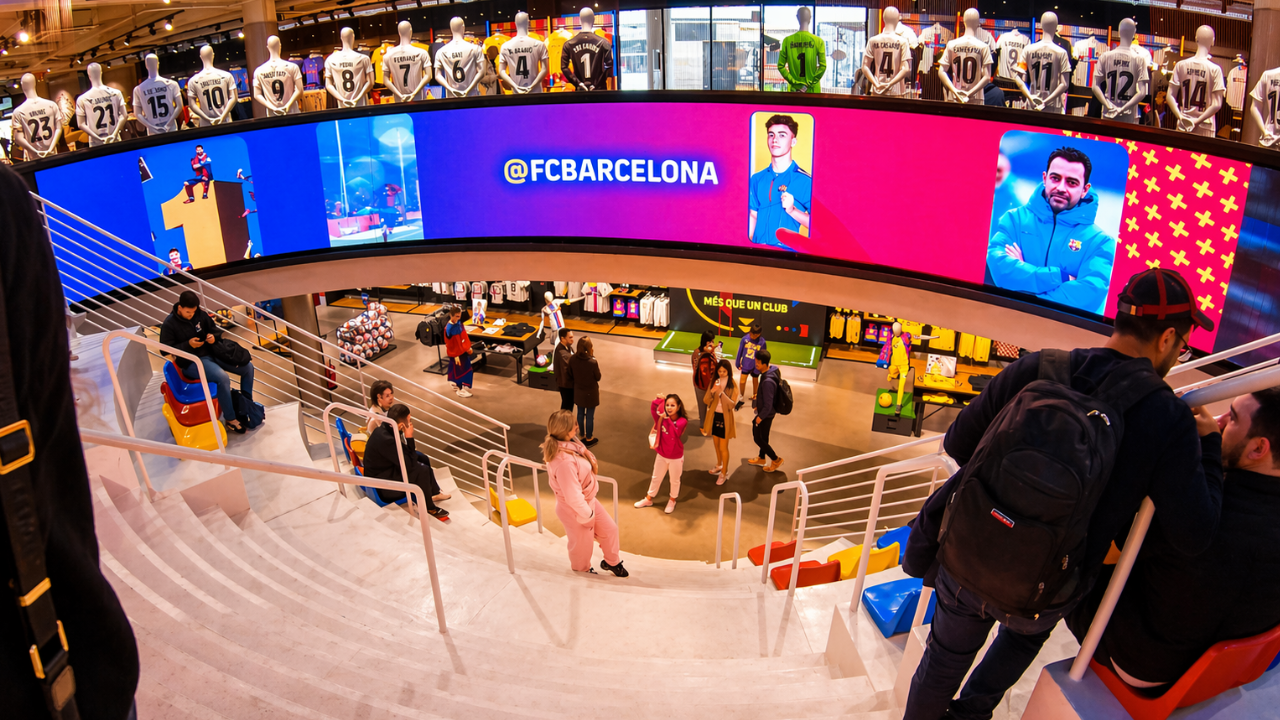 Walking through Barcelona official fan shop (4K)