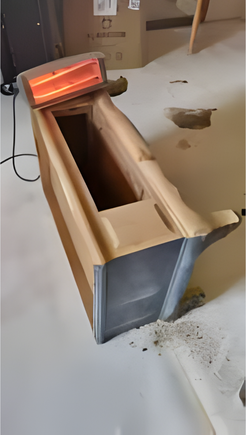 Wardrobe makeover with linseed oil soap finish natural wood transformation