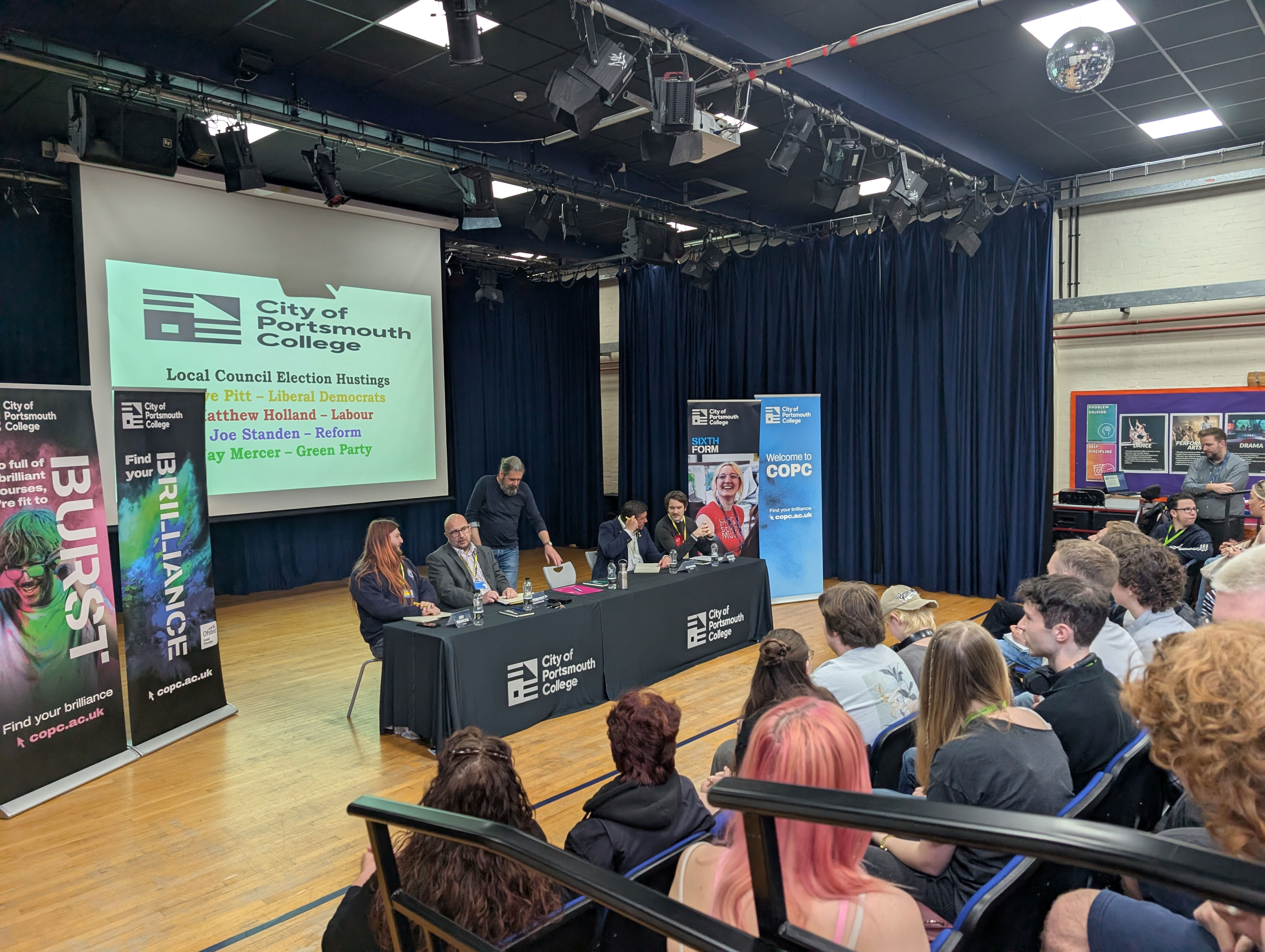 Portsmouth Patriots condemned by Reform UK group leader at college debate