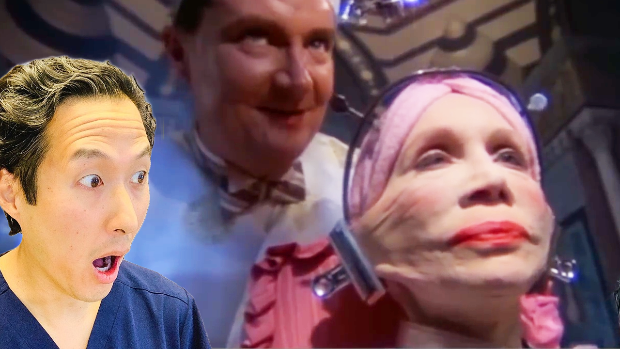 Surgeon reacts to extreme plastic surgery scenes in movies