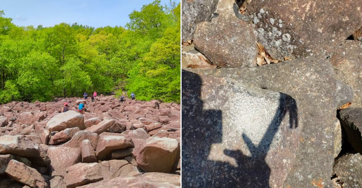 This Pennsylvania boulder field makes the rocks ring like bells when ...