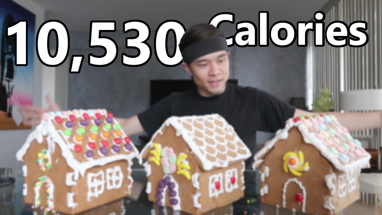 X3 gingerbread house challenge (10,500+ calories)