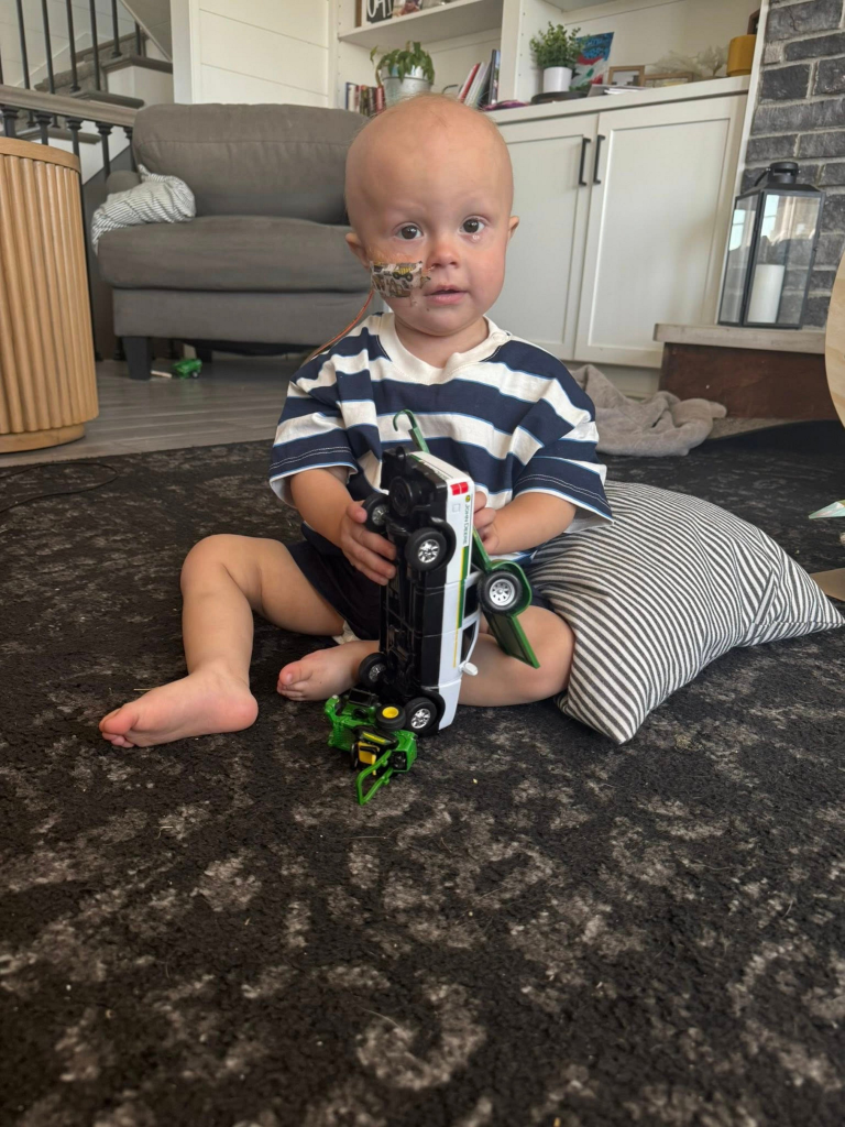 Toddler diagnosed with rare cancer after flu symptoms