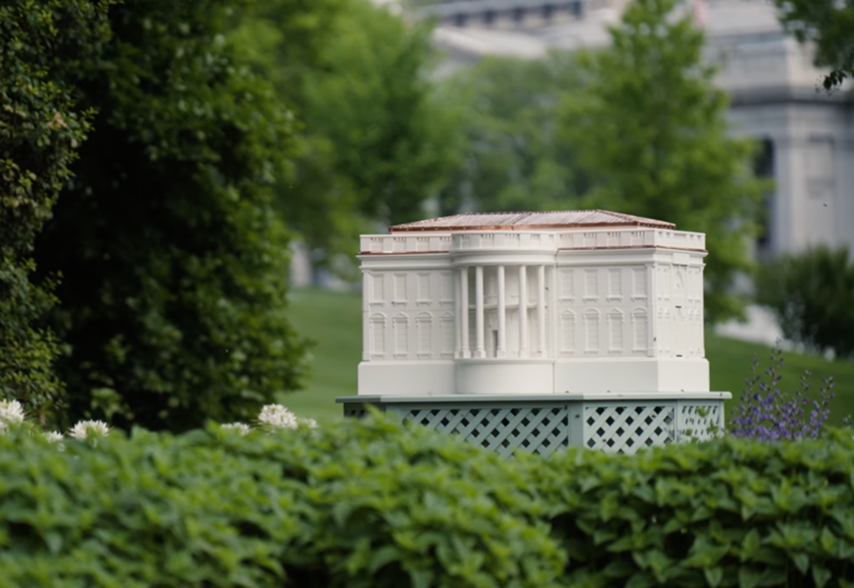 Melania Trump adds White House-shaped beehive to South Lawn