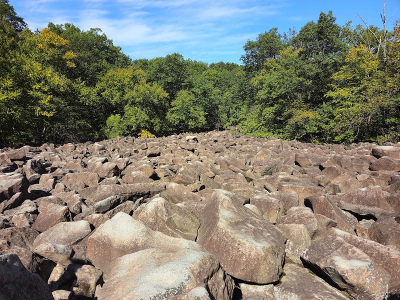 This Pennsylvania boulder field makes the rocks ring like bells when ...