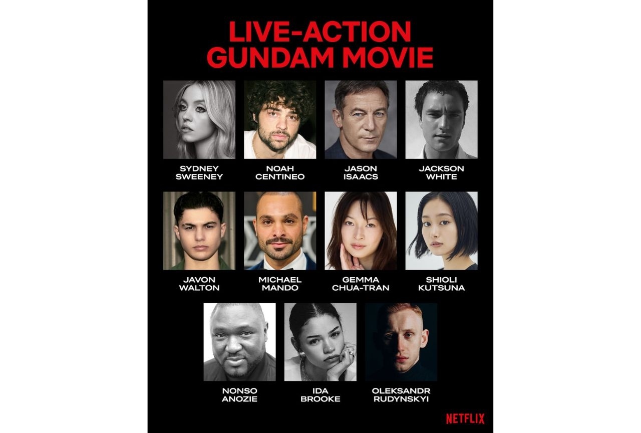 Gundam finally goes live-action! Sydney Sweeney and Noah Centineo to ...