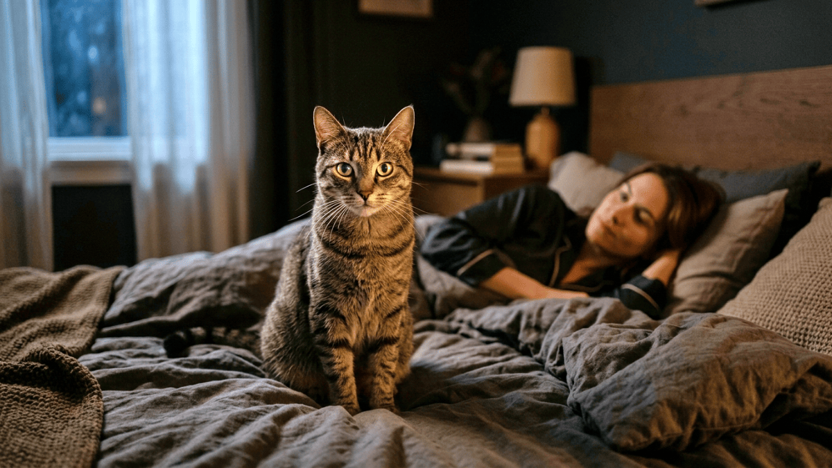 The truth about why your cat stares at you at night and won't look away