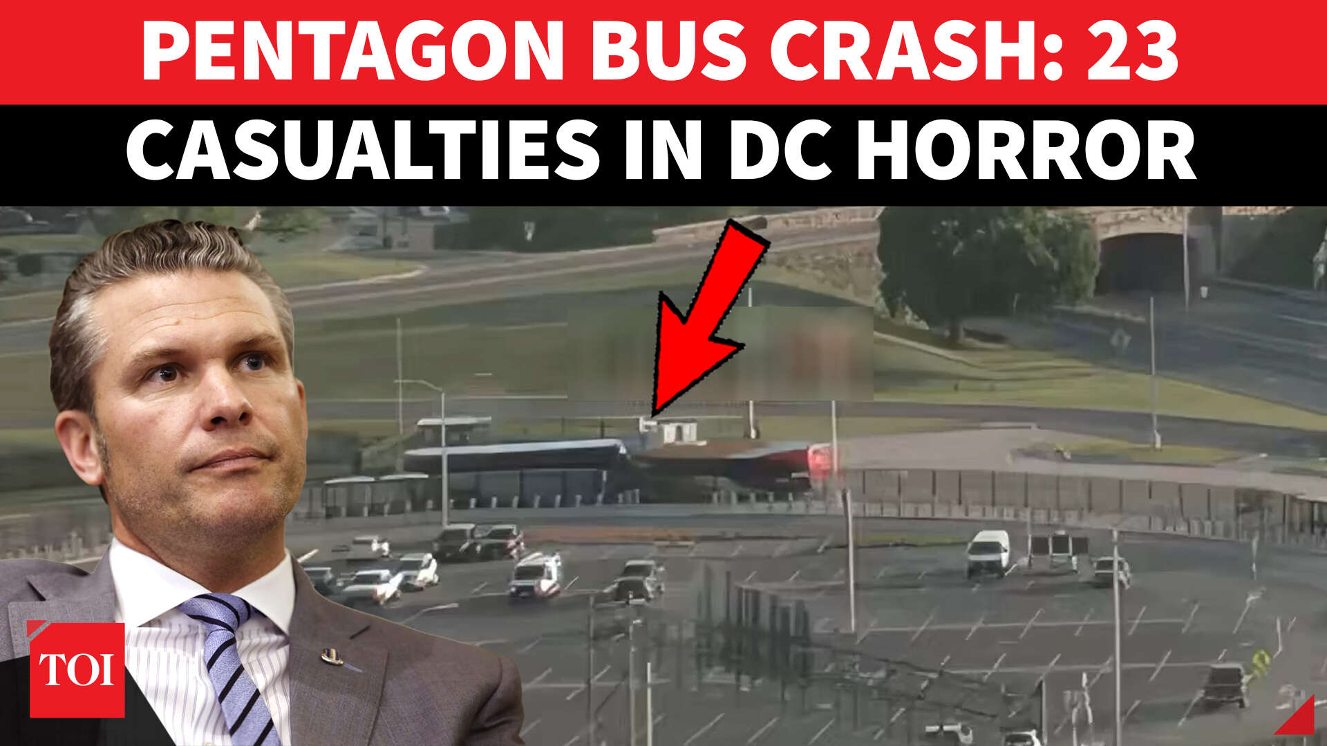 On cam: Head-on bus collision outside Pentagon, dozens of casualties ...