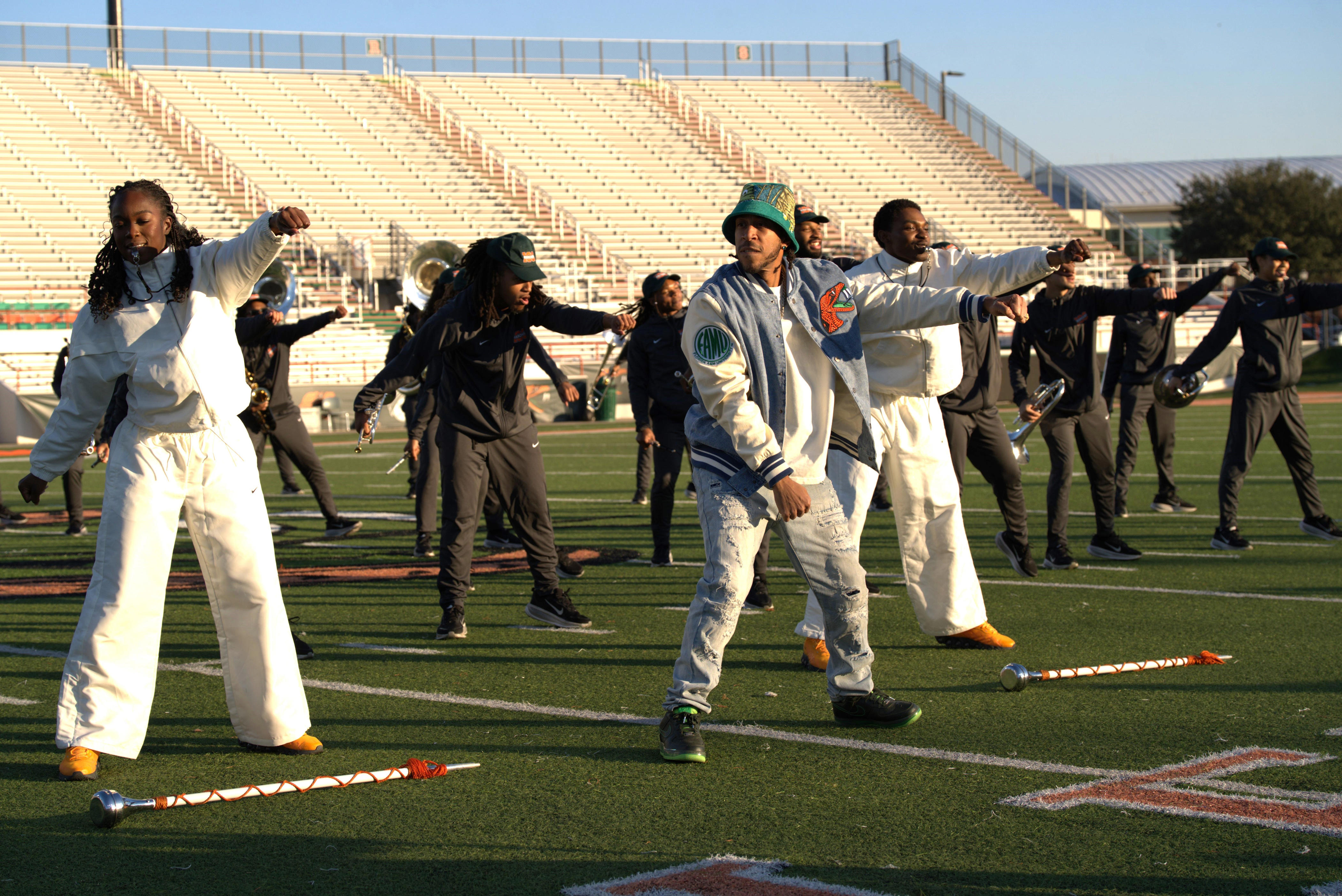 Rapper Ludacris visits FAMU band after viral 'Pull Over Challenge'