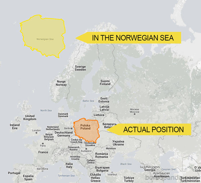 30 real world maps that show the true size of countries
