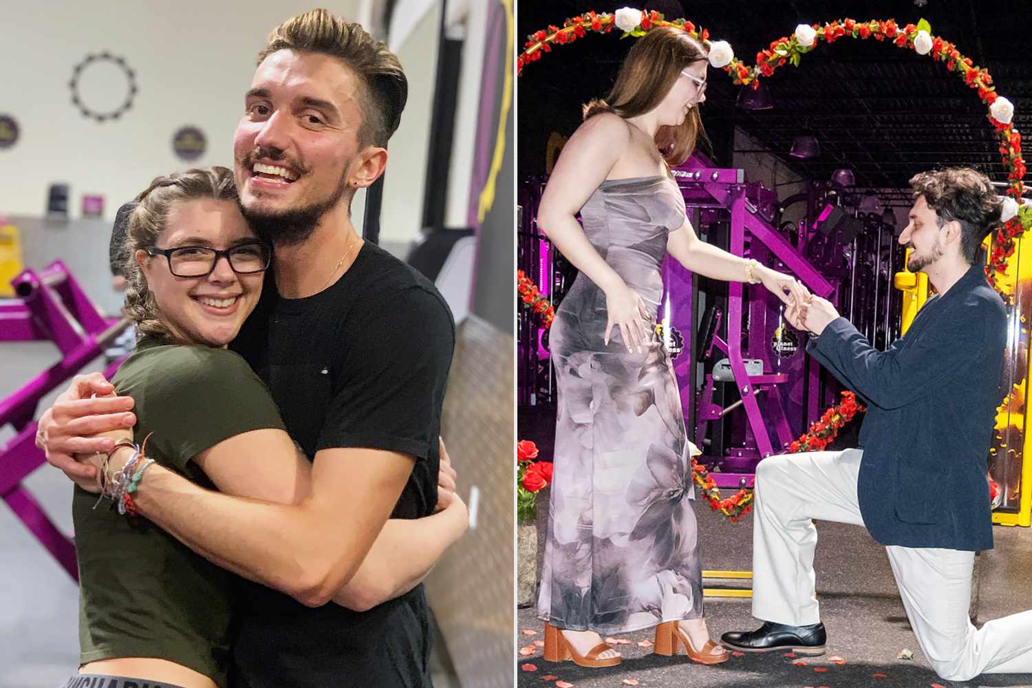 Couple's love story comes full circle with proposal at gym where they ...