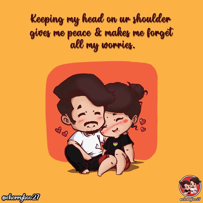 35 relatable comics about finding joy in everyday struggles as a couple