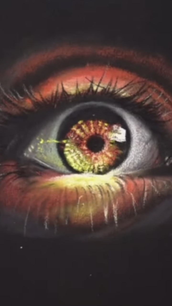 Viral eye sketch art | Hyper realism pencil drawing process