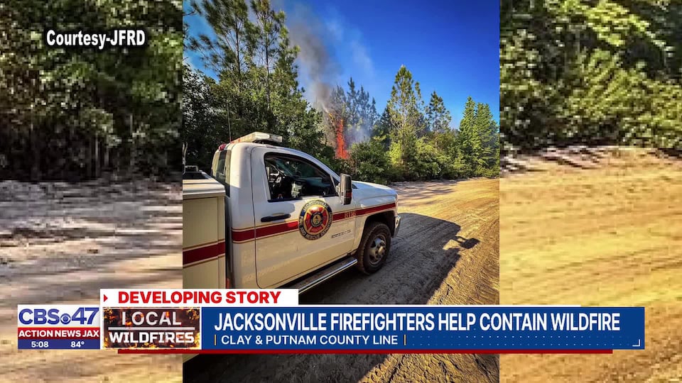 Jacksonville Fire and Rescue joins battle against massive railroad fire