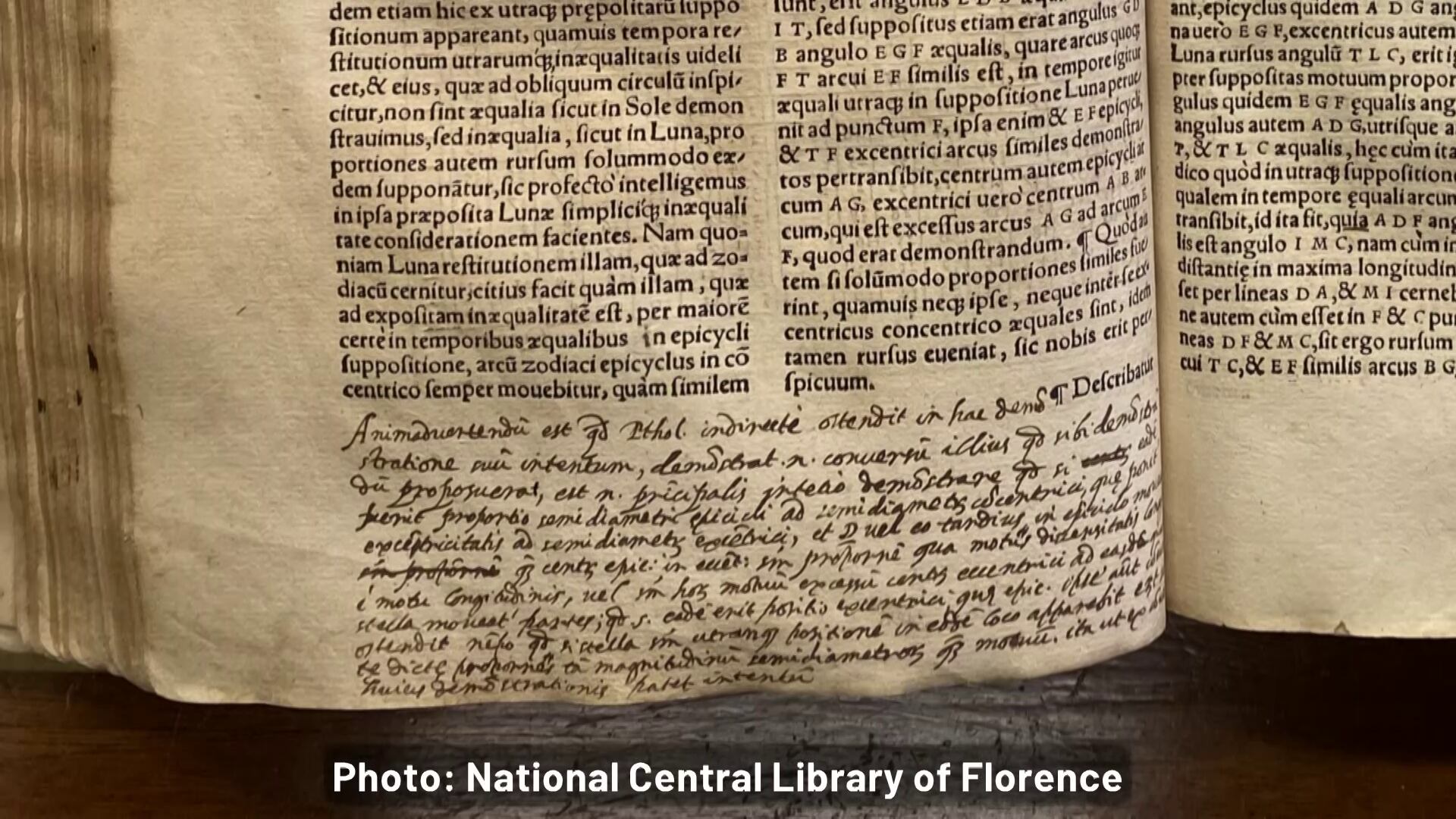 Moment of science: Discovery of Galileo’s notes opens window into ...