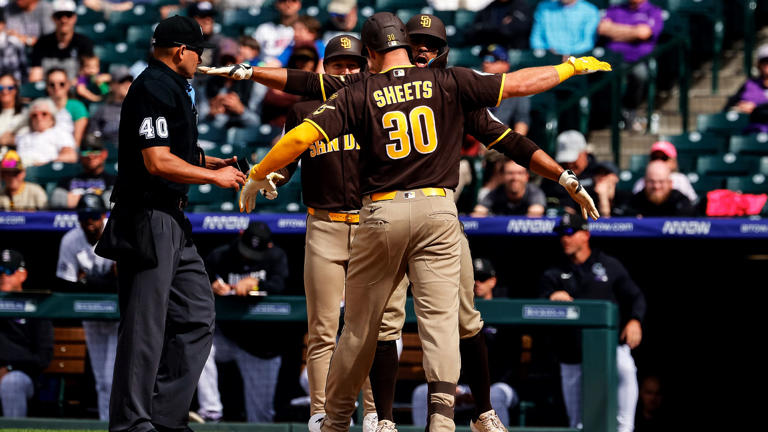 Padres slugger Gavin Sheets’ clutch hitting makes unique MLB history vs ...