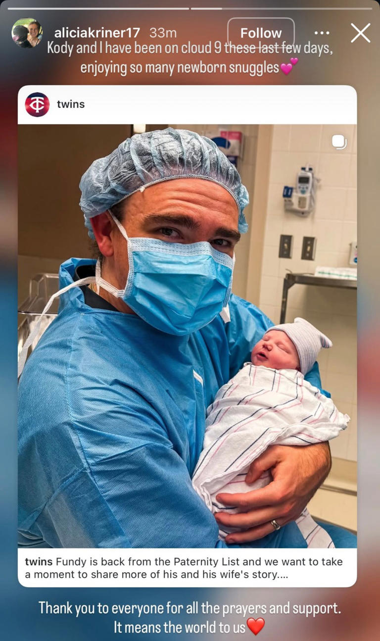 Twins pitcher's wife battled Hodgkin's lymphoma during pregnancy