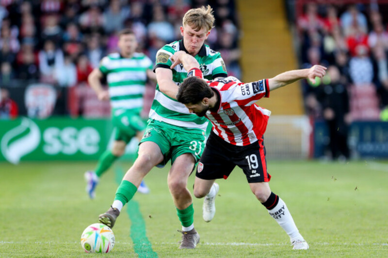 Derry City begin life at Celtic Park with battling win over Shamrock Rovers