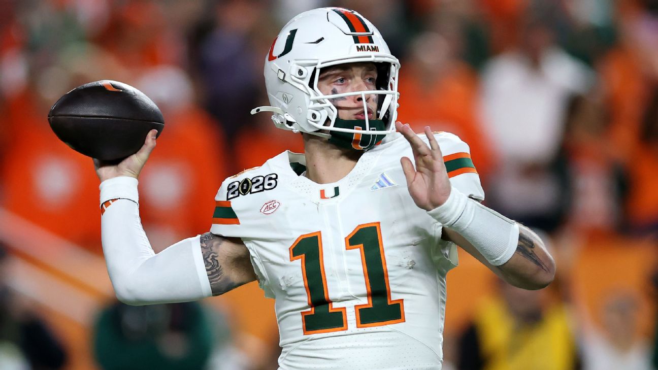 Cardinals select QB Carson Beck in third round of NFL draft