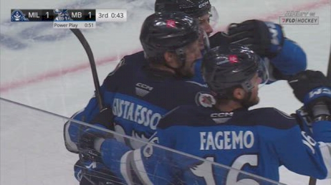 Must see: David Gustafsson extends Manitoba's season with 43 seconds to go