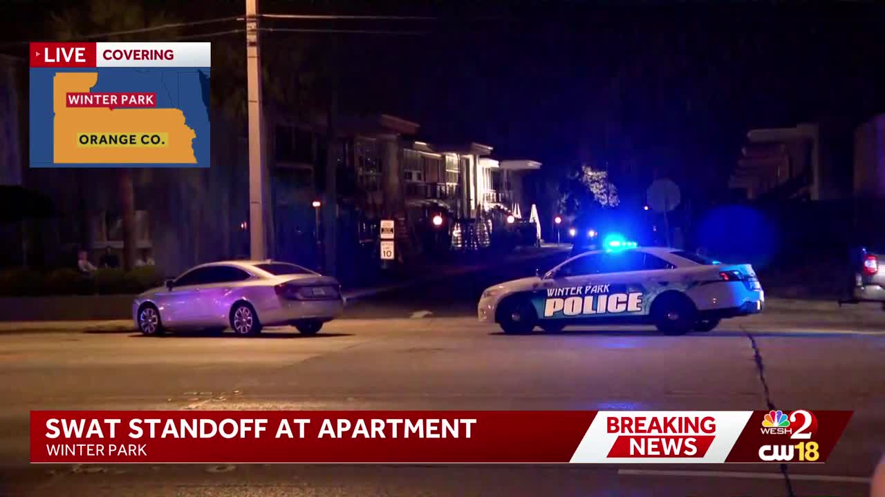 Large police presence surrounds Winter Park condo complex