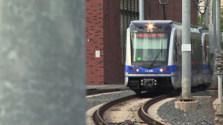 Suspect charged with carrying knives at Charlotte light rail station
