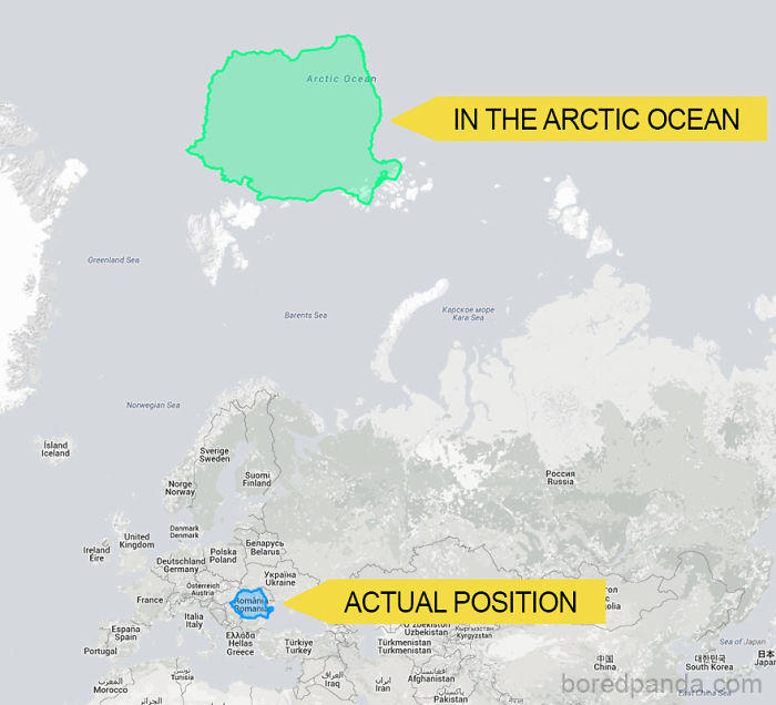 30 real world maps that show the true size of countries
