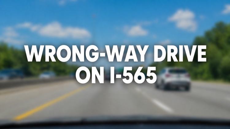 Wrong-way driver causes chaos on I-565; person responsible still at large