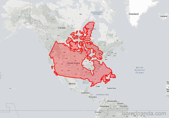 30 real world maps that show the true size of countries