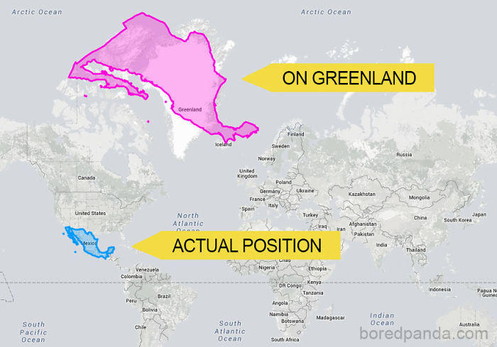 30 real world maps that show the true size of countries