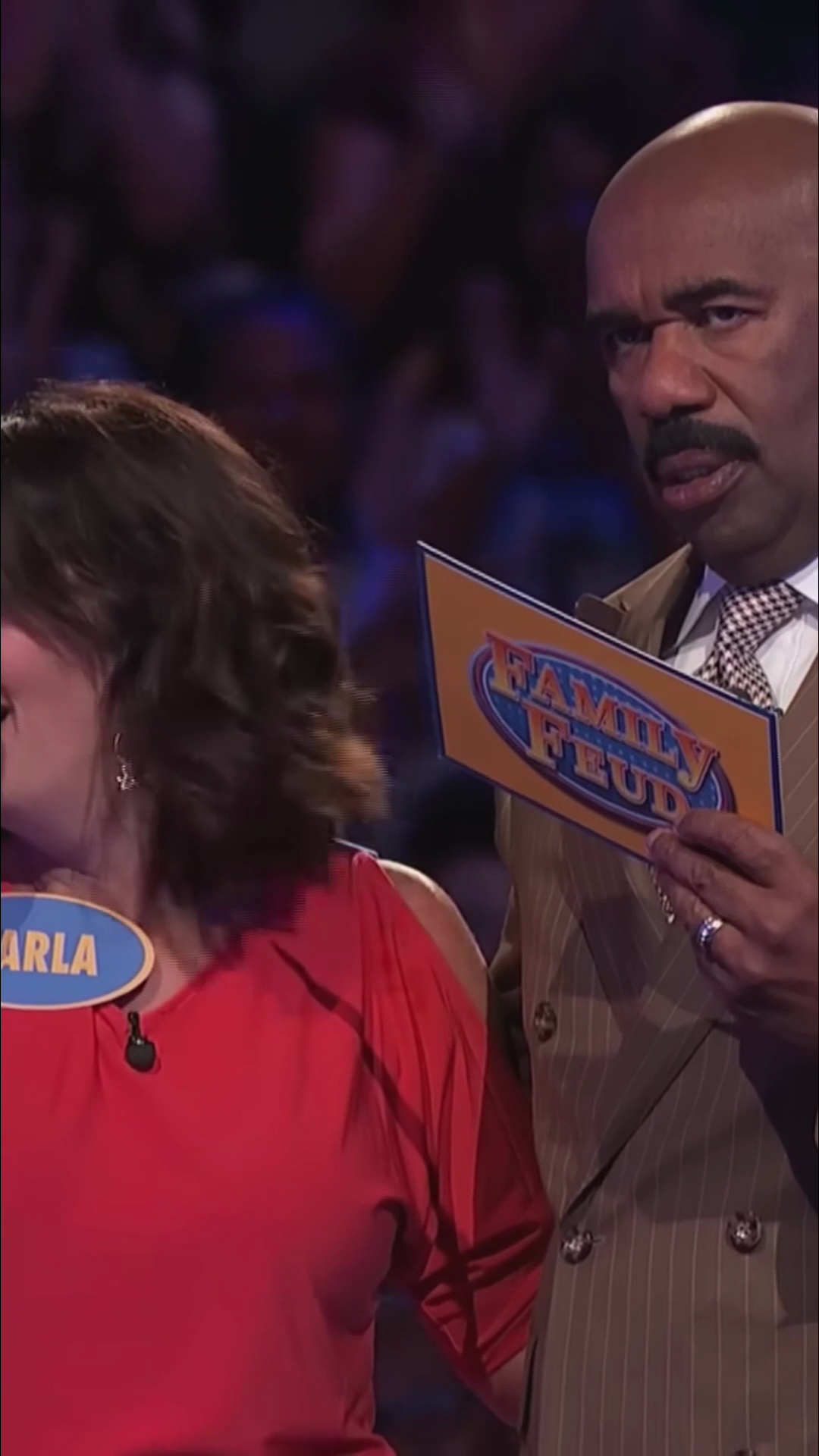 Karla keeps finding the top answer in Fast Money on Family Feud