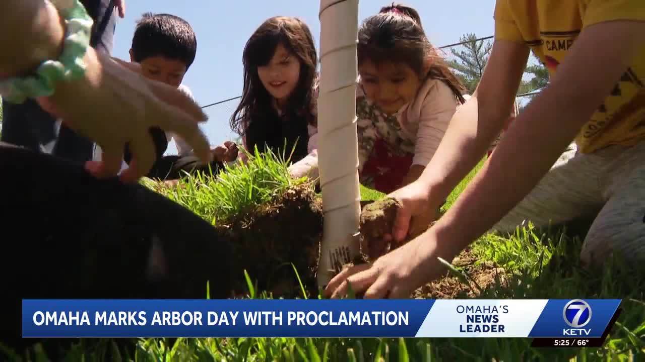 Omaha celebrates Arbor Day with tree planting at Prairie Lane Park