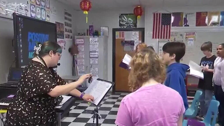 Ashford Elementary music teacher named April teacher of the month